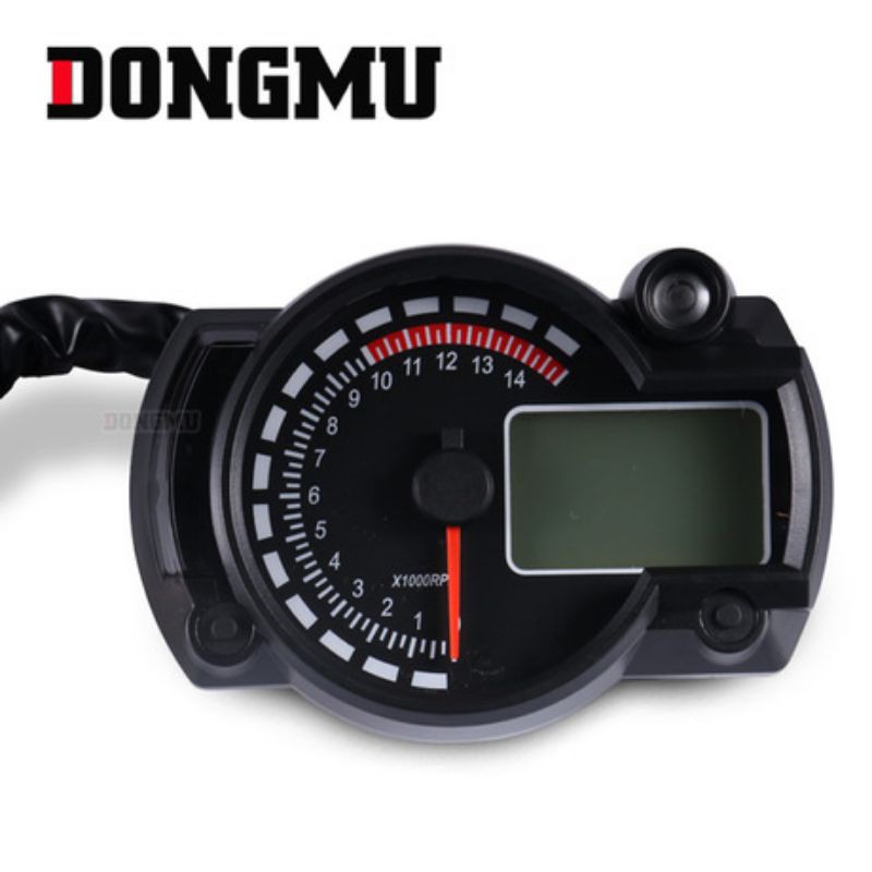 Jual LCD Speedometer Digital Tachometer Meter 15000rpm 7-warna LED ...