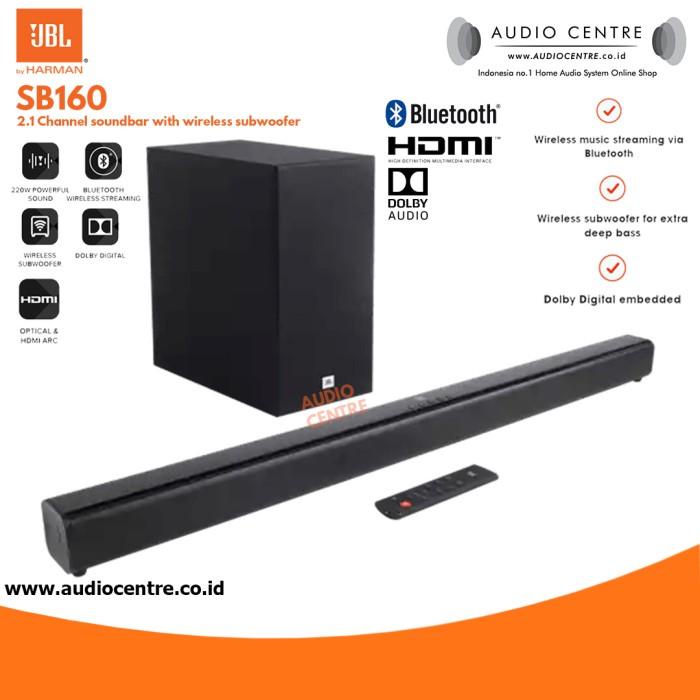 Jual Speaker | Jbl Sb160 Sb 160 Soundbar With Wireless Subwoofer 2.1 ...
