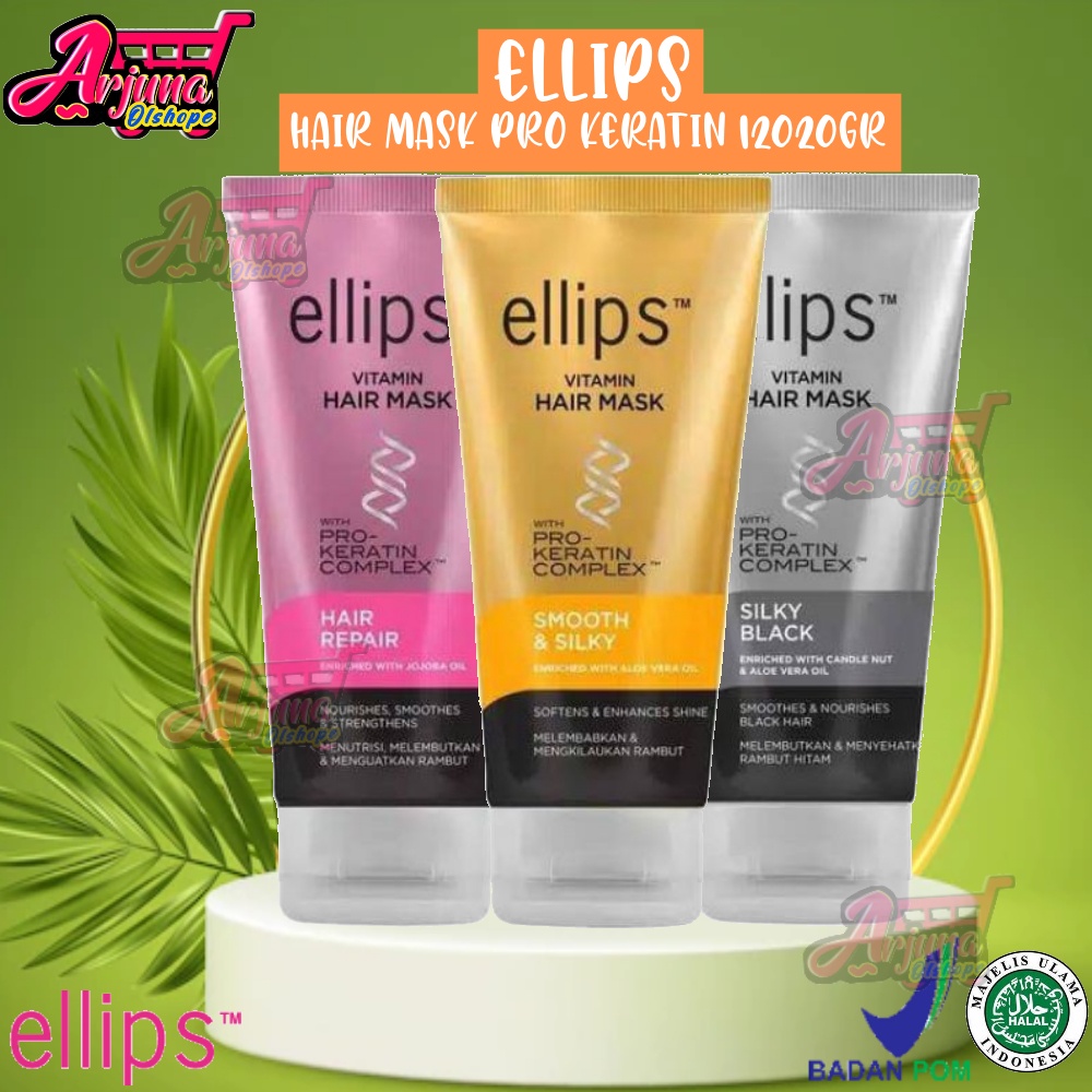 Jual ELLIPS / Elips Hair Mask Pro keratin Tube 120ML Hair repair Smooth ...