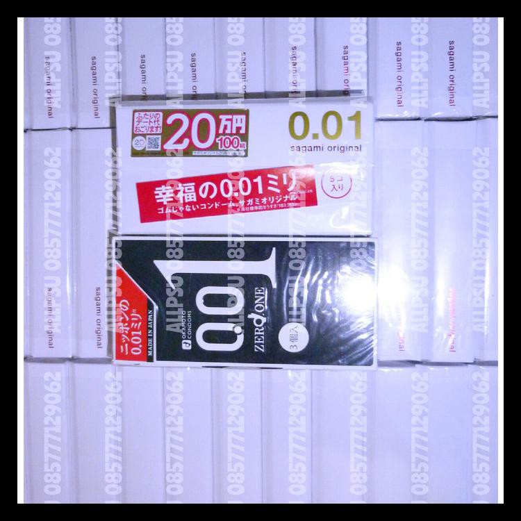 Jual Cod Aja Sagami Original 0.01 & Okamoto Zero One 001 Black Edition Bundling Psbb | Shopee ...