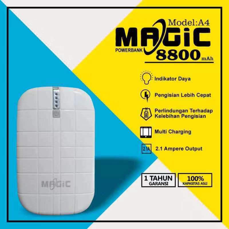 Jual POWER BANK MAGIC A4 - 8800MAH | Shopee Indonesia