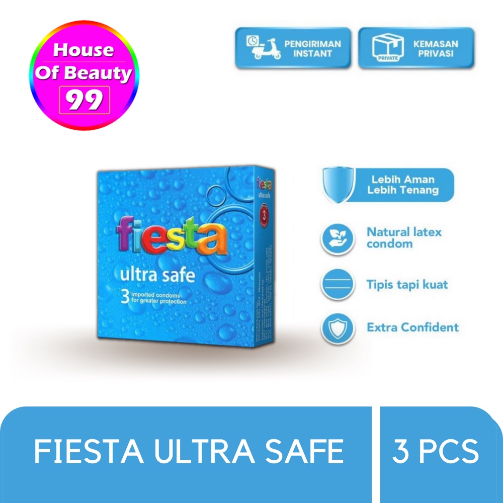 Jual Fiesta Kondom Ultra Safe 3s | Shopee Indonesia