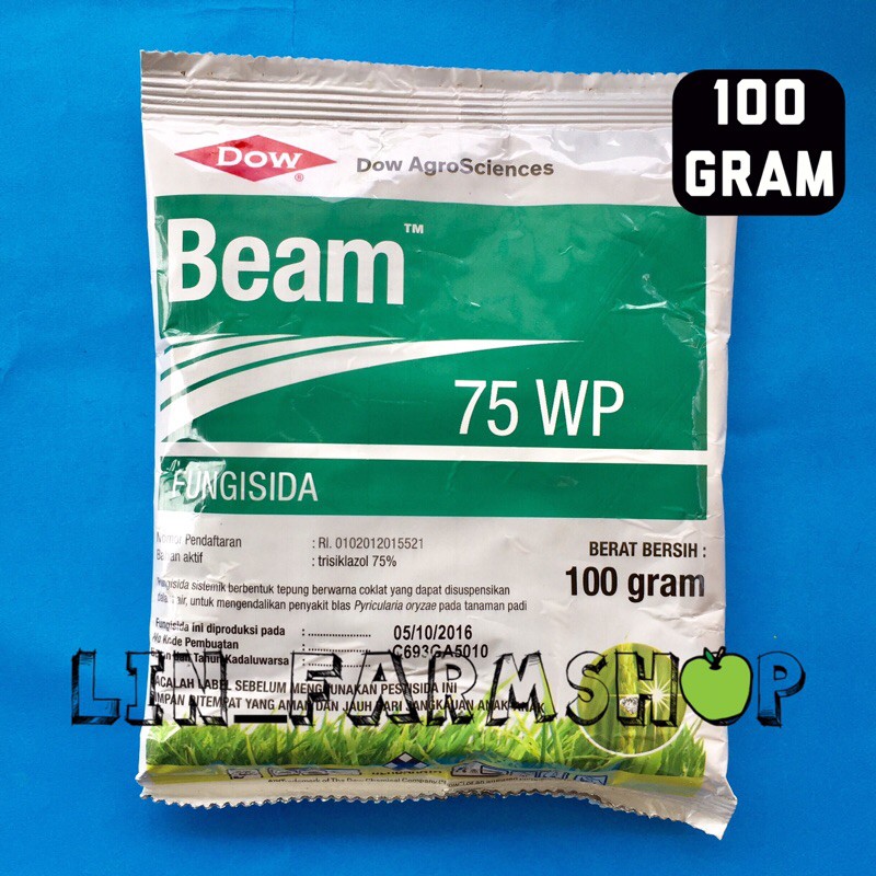 Jual BEAM 75 WP 100 GRAM FUNGISIDA ( Trisiklazol 75% ) | Shopee Indonesia