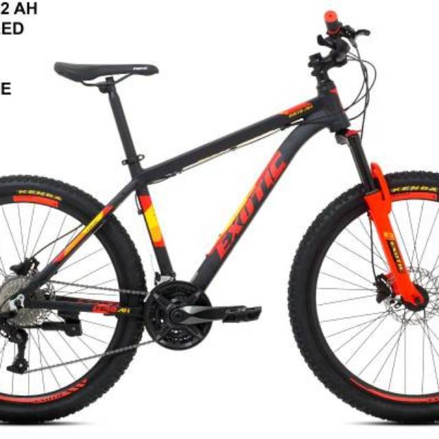 Jual Sepeda Gunung MTB 26 inch Exotic 2612 AH Alloy Hydraulic 27 Speed ...