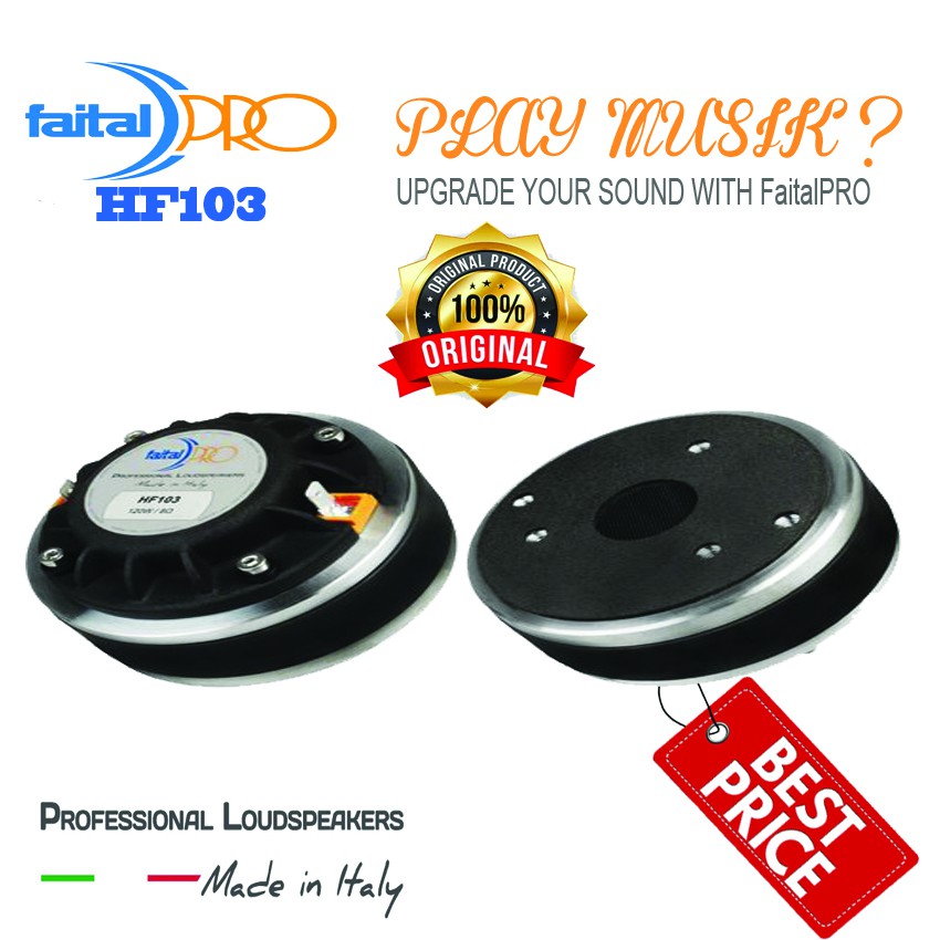 Jual DRIVER SPEAKER FAITAL PRO HF 103 - MADE IN ITALY | Shopee Indonesia