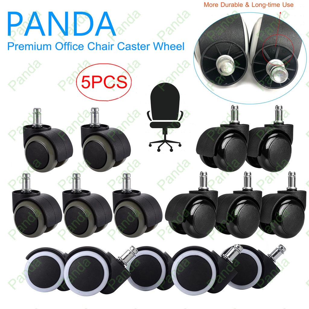 Jual Heavy duty roda kursi kantor 5PCS Roda kursi kerja 5 buah Roda ...