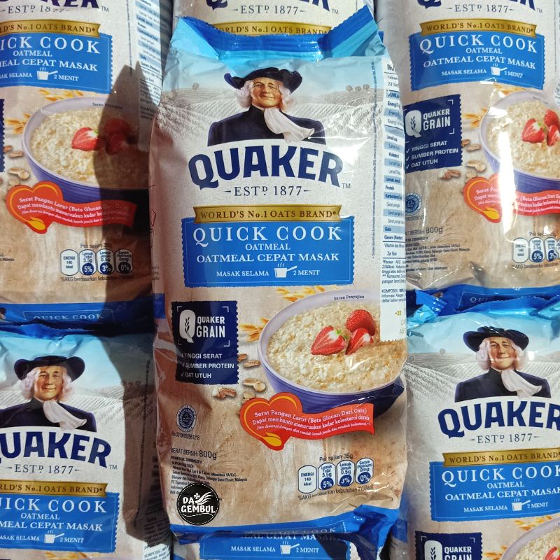 Jual Quaker Quick Cook Oatmeal 800g | Shopee Indonesia