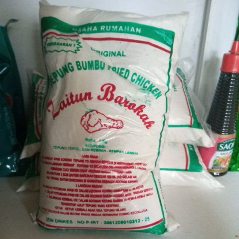 Jual tepung bumbu fried chicken zaitun barokah 1kg | Shopee Indonesia