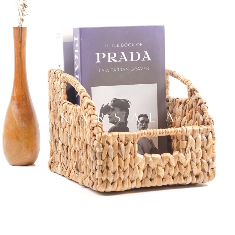 Jual KARSALA Agni Book Container | Keranjang Anyaman Eceng Gondok ...