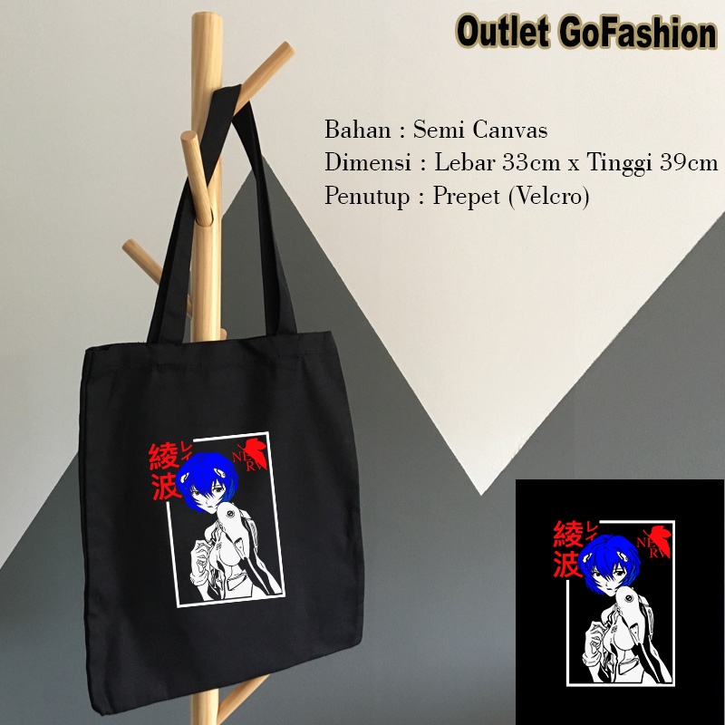 Jual Tas Totebag Anime Tokoh Rei Ayanami Kaworu Nagisa Asuka Langley ...