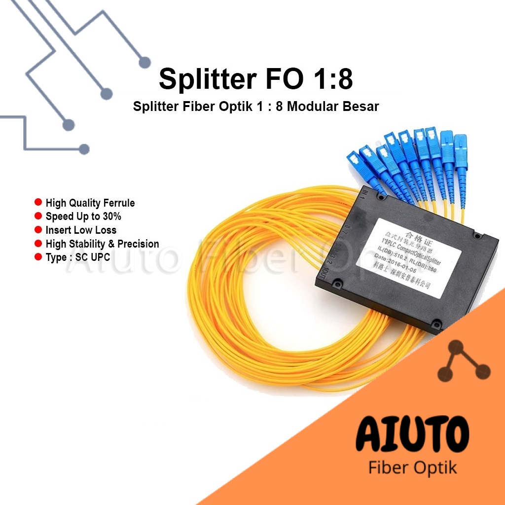 Jual Splitter Modular Besar 1:8 SC UPC/ Spliter 1:8 Modular Besar SC ...
