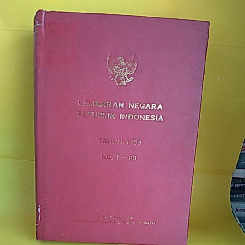 Jual BUKU LEMBARAN NEGARA REPUBLIK INDONESIA TAHUN 1953 NO 1SAMPAI 88 | Shopee Indonesia