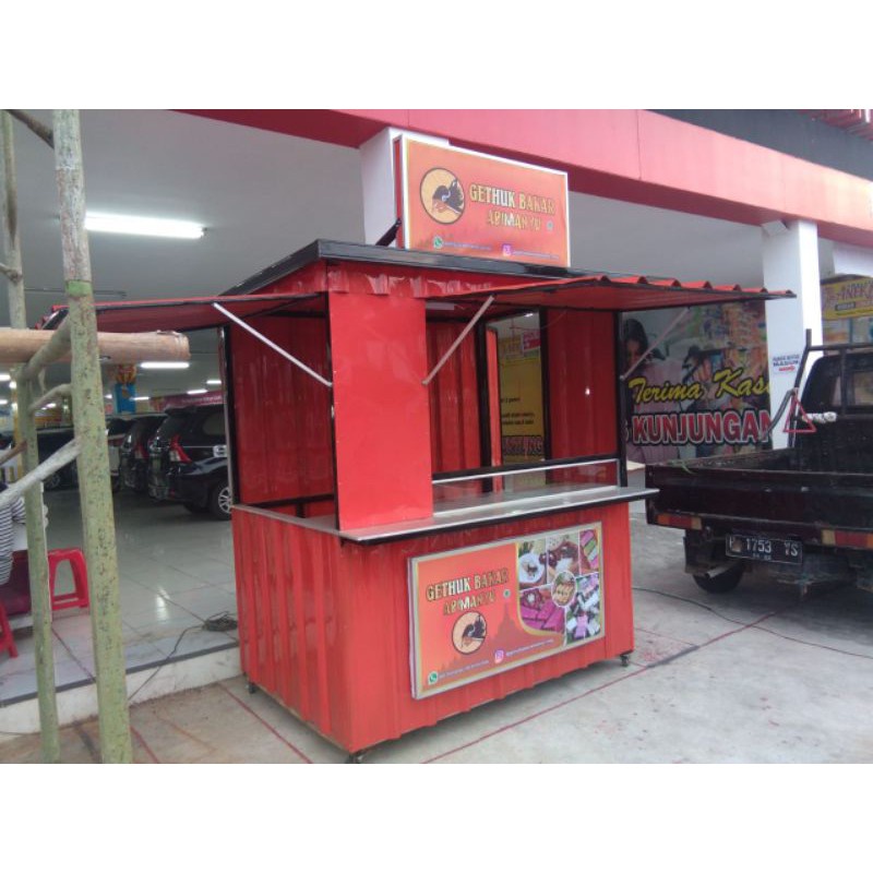 Jual GEROBAK Container / booth container 1.5 x 1 | Shopee Indonesia
