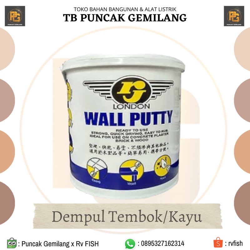 Jual Dempul Tembok RJ / Wall Putty RJ / Dempul dinding Rj | Shopee ...