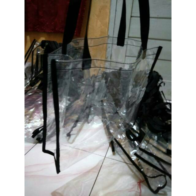 Jual Tas transparan tote bag transparan . | Shopee Indonesia