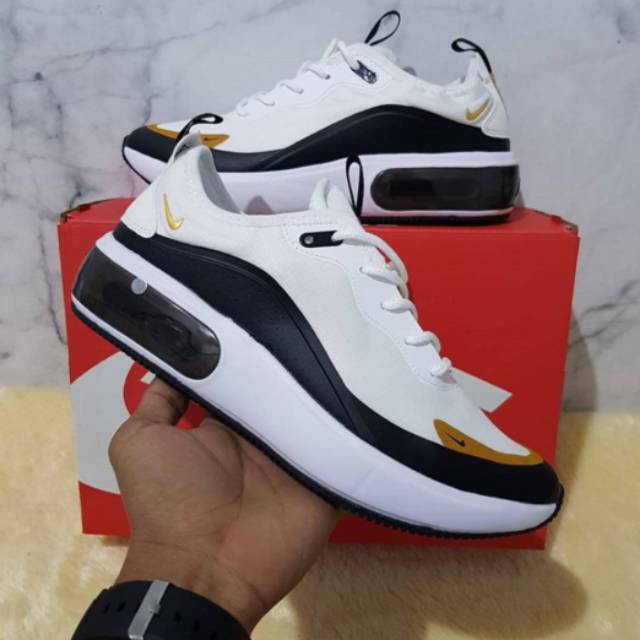 Jual Sepatu Nike Air Max Dia White Black Gold | Shopee Indonesia