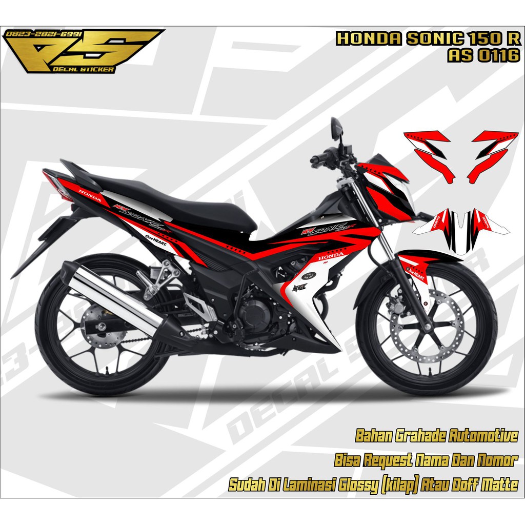 Jual 0107 DECAL STIKER FULL BODY CUSTOM MOTOR SONIC /stiker costum ...
