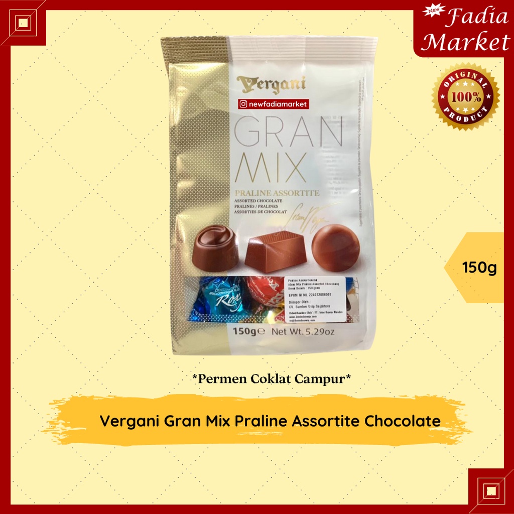 Jual Vergani Gran Mix Praline Assortite Chocolate (Permen Coklat Campur ...