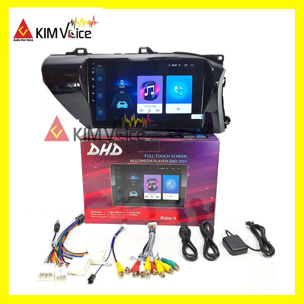 Jual Head Unit Android DHD 7001 10 inch OEM Hilux 2016 up Soket PNP ...