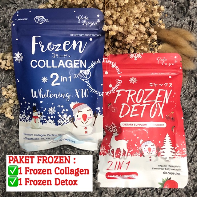 Jual [ONG40] DETOX + COLLAGEN (1 Frozen Collagen + 1 Frozen Detox ...
