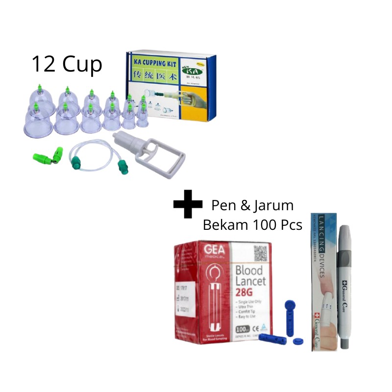 Jual BEKAM KOP ANGIN LENGKAP ALAT KESEHATAN KOP ANGIN 6 dan 12 PCS ...