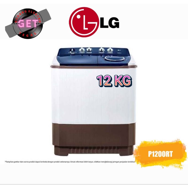 Jual MESIN CUCI LG 2 TABUNG 12KG ~ P1200RT [WIND JET DRY - PUNCH +3 ...