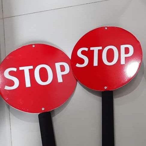 Jual Rambu lalu lintas stop / rambu stop untuk penyebrangan | Shopee ...