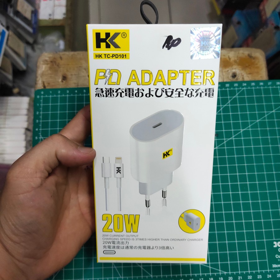 Jual CASAN HK 20W PD101 TYPE C TO LIGHTNING ORIGINAL QUICK CHARGER 3.0 | Shopee Indonesia