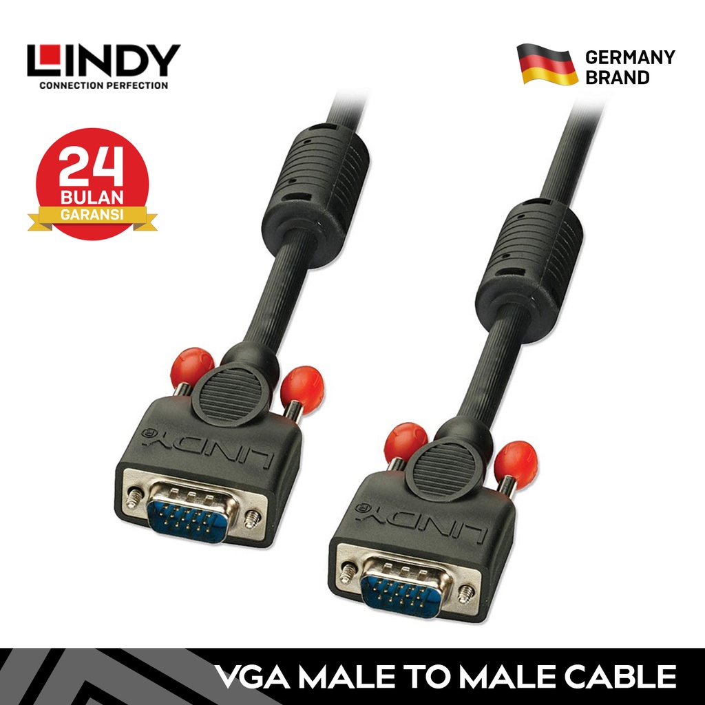 Jual LINDY Kabel VGA 2M Kabel Vga to Vga Premium Full HD Monitor Cable ...