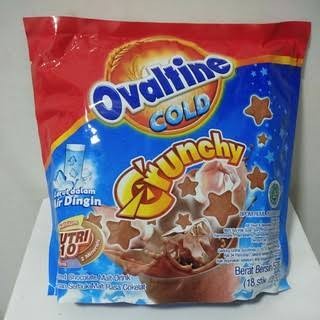 Jual Ovaltine Cold 3 in 1 Crunchy Chocolate Malt Drink Mix (18 sachet ...