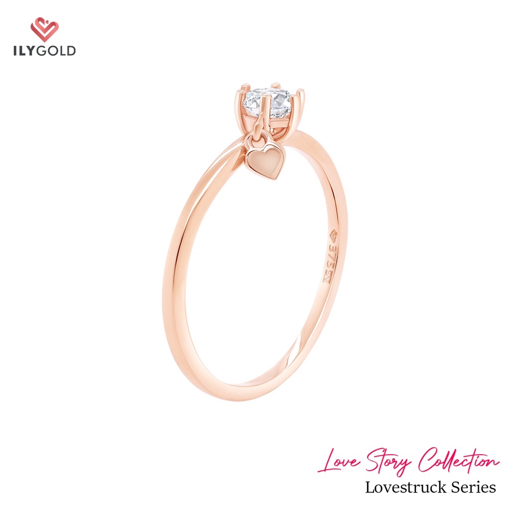 Jual Lovestruck Ladies Ring ILY GOLD Love Story Collection | Shopee ...