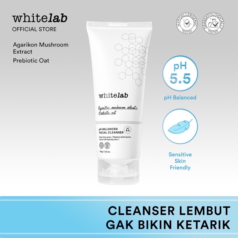 Jual Whitelab pH-Balanced Facial Cleanser Whitelab ph balance face wash ...