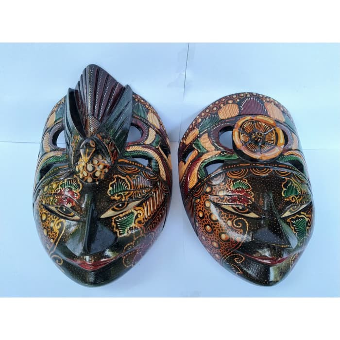 Jual Topeng Kayu Rama Shinta Karawang Pajangan dan Hiasan Dinding Rumah ...