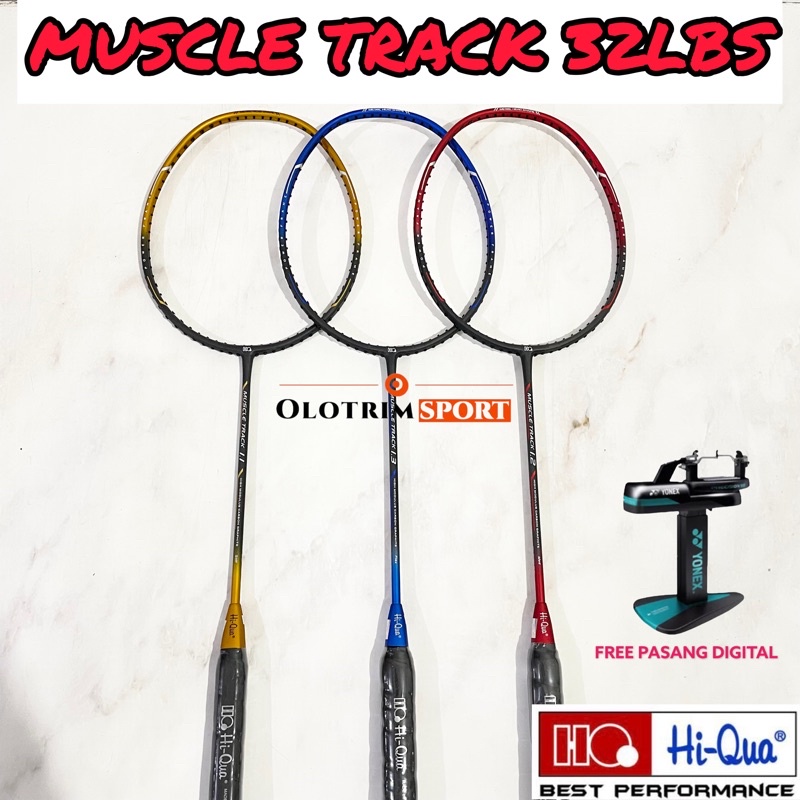 Jual Raket Badminton HiQua Muscle Track 32lbs Special Indonesia Edition ...