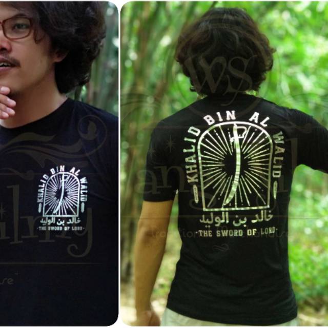 Jual Kaos Sahabat Nabi Khalid Bin Walid Sablon Silver - Kaos Islami ... Jual Kaos Sahabat Nabi Khalid Bin Walid Sablon Silver - Kaos Islami ...