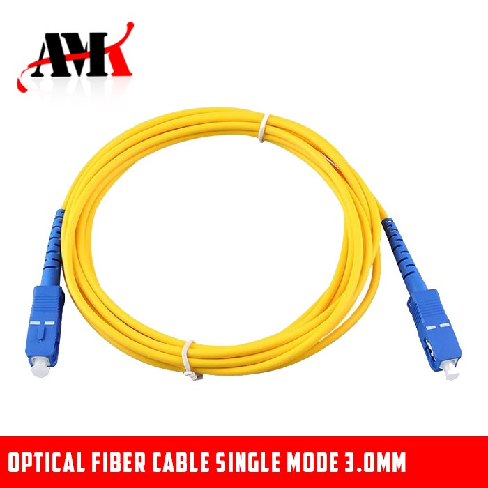 Jual Patchcord SC-UPC 1 Meter, 3 meter kuning dan hitam | Optical Fiber Cable Single Mode 1Meter ...