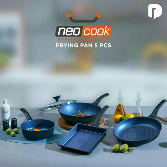 Jual Neocook Frying Pan Set of 5 Luxury Pan dari Korea | Shopee Indonesia