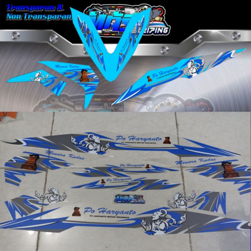 Jual striping sticker beat new 2017-2019 livery bus po haryanto ...