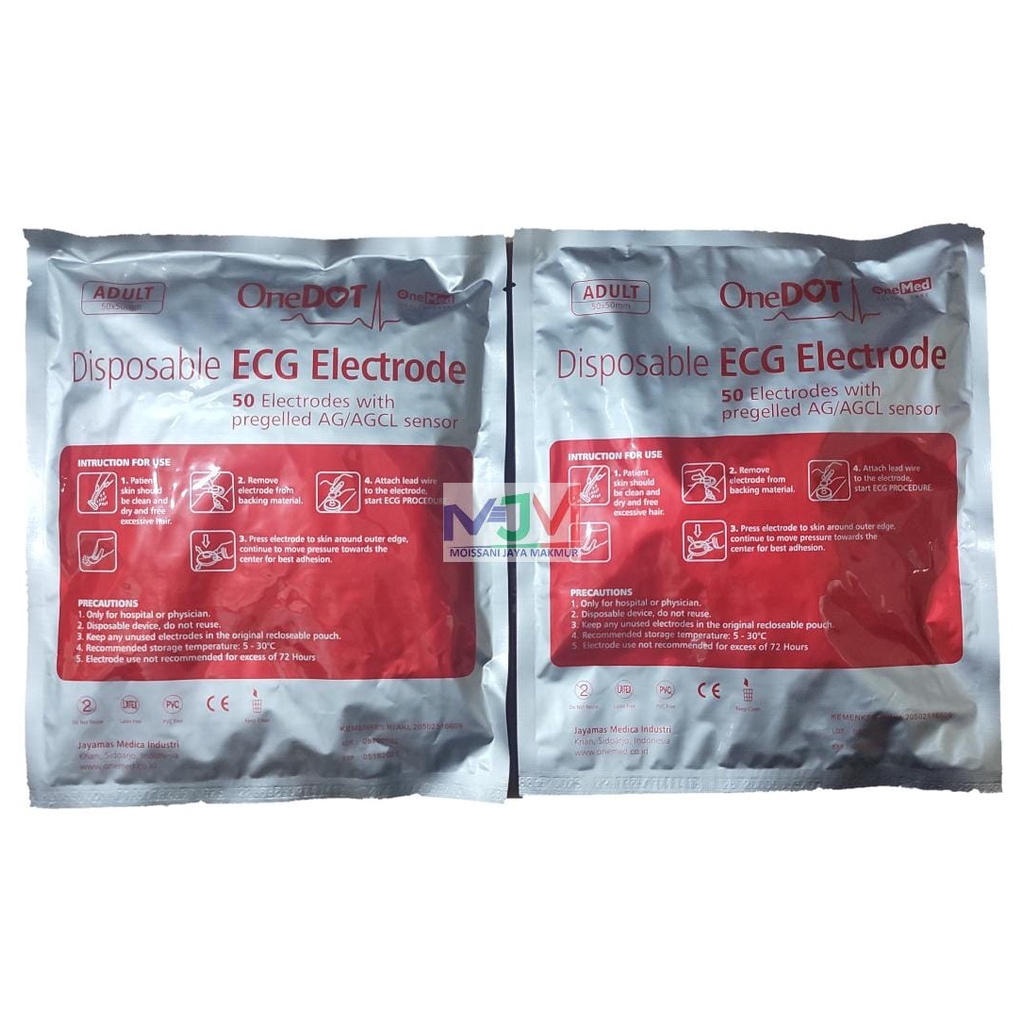 Jual Elektroda Ecg Onemed / Elektroda Dewasa/ Elektroda Anak / One Dot ...
