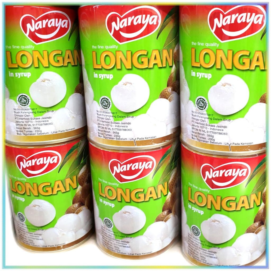 Jual BUAH KALENGAN DALAM SIRUP naraya longan BUAH KALENG 565gr in syrup ...