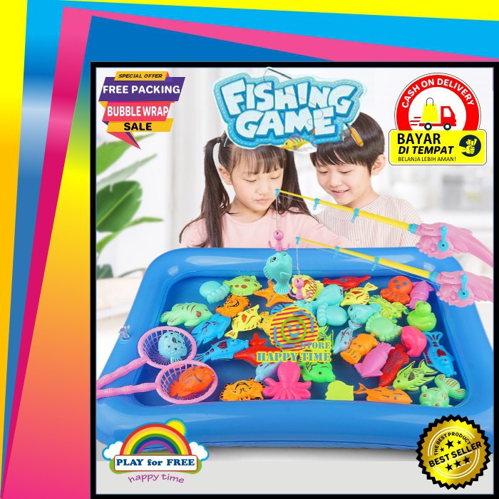 Jual Mainan Pancing Pancingan Ikan Kolam Pompa Mancing Ikanan Fishing ...