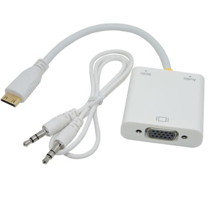 Jual MINI HDTV TO VGA+AUDIO converter# MINI HDMI TO VGA+AUDIO | Shopee ...