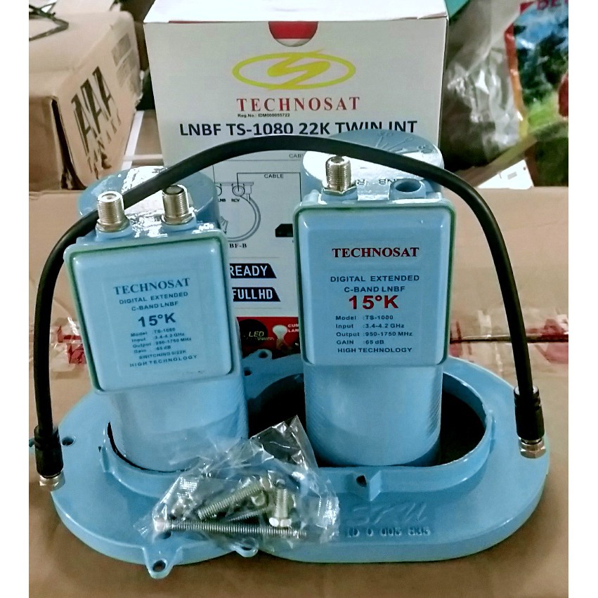 Jual LNB C-band Twin Technosat TS-1080 22K DiseqC Internal | Shopee Indonesia