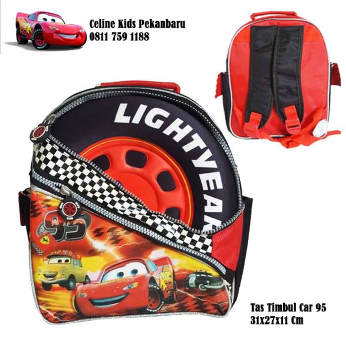 Jual Tas Sekolah anak TK SD Cars Timbul import keren banget murah ...
