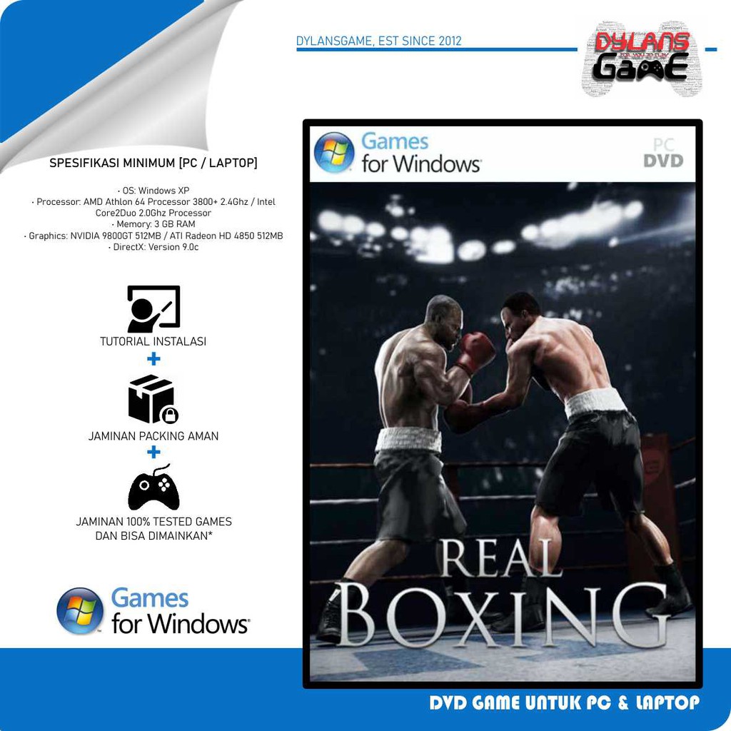 Jual REAL BOXING PC GAMES DVD GAME LAPTOP GAME PC | Shopee Indonesia
