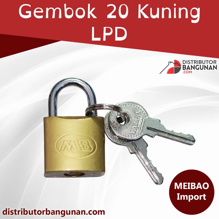 Jual Gembok 20 Kuning Lpd MEIBAO Import (12 Pcs) | Shopee Indonesia