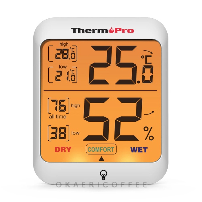 Jual Indoor Thermometer Hygrometer Thermopro / Termometer Suhu Ruang ...
