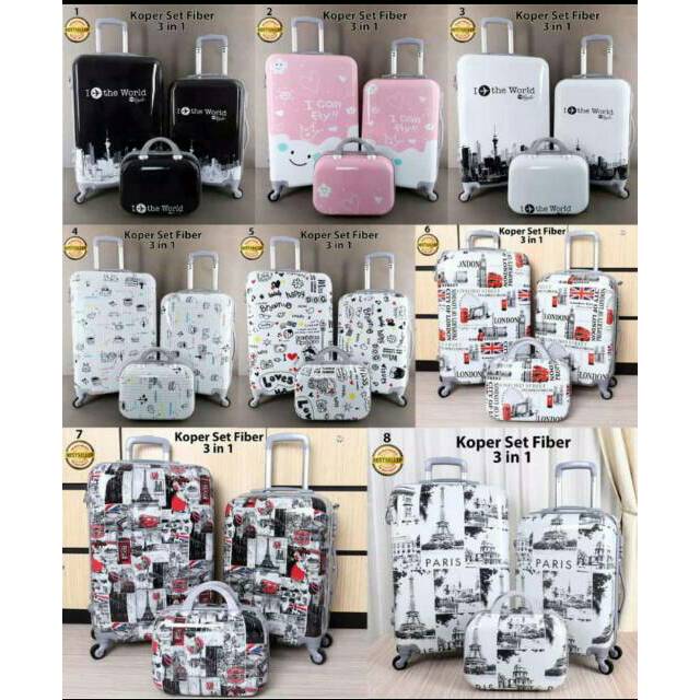 Jual KOPER FYBER MOTIF GAMBAR SET 3 IN 1 NEW PRODUK!! | Shopee Indonesia