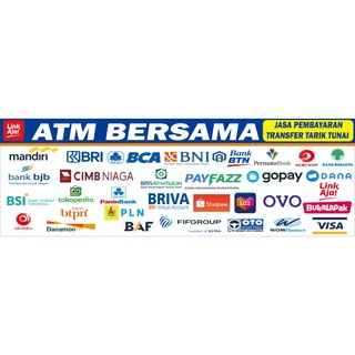 Jual Spanduk Banner ATM Bersama, Bisa Request Desain | Shopee Indonesia