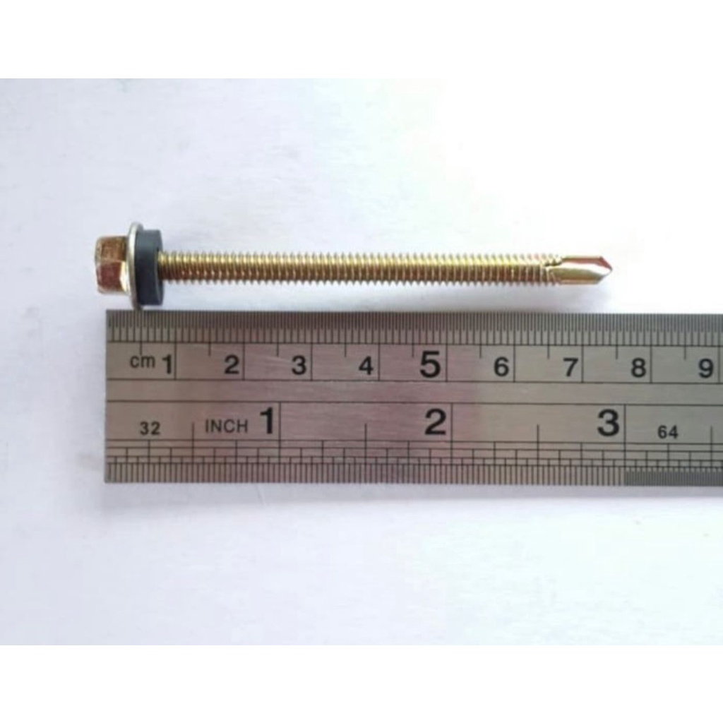 Jual Sekrup roofing baut atap spandek 7cm | Shopee Indonesia